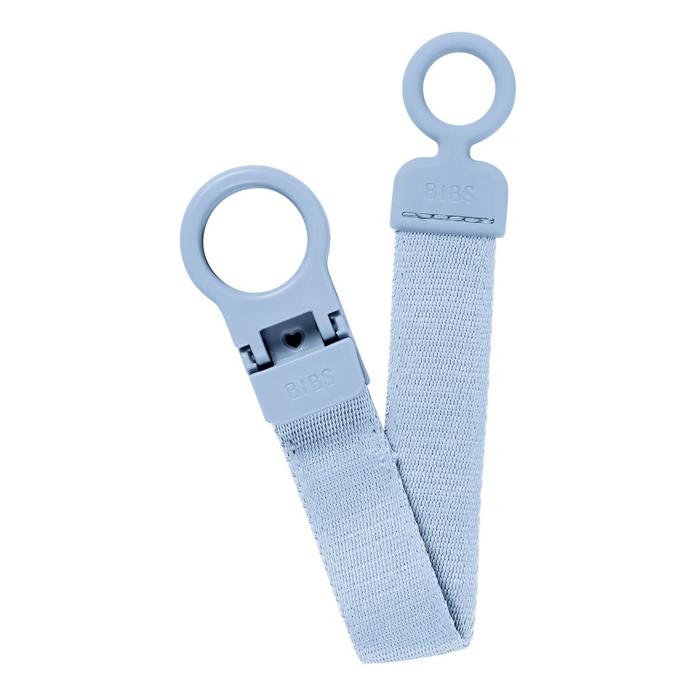Køb BIBS Pacifier Clip Loop - Dusty Blue - 1 stk. billigt hos Med24.dk
