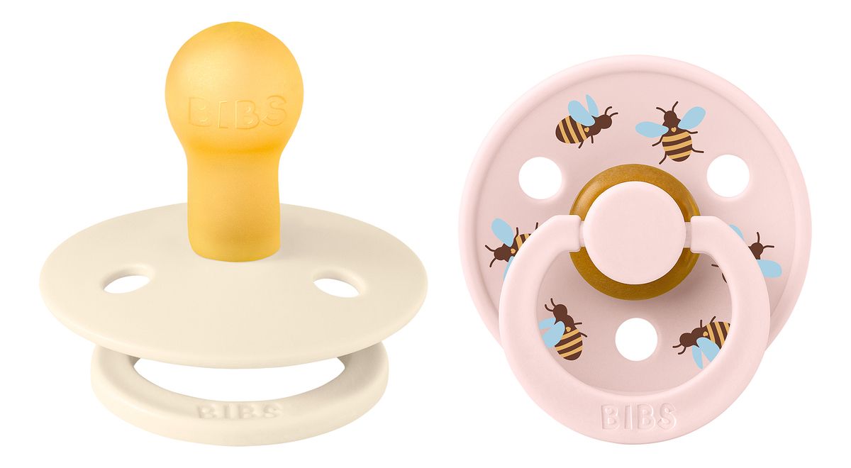 Køb BIBS Studio Colour Bumblebee Latex Ivory Mix - 2 stk. hos Med24.dk