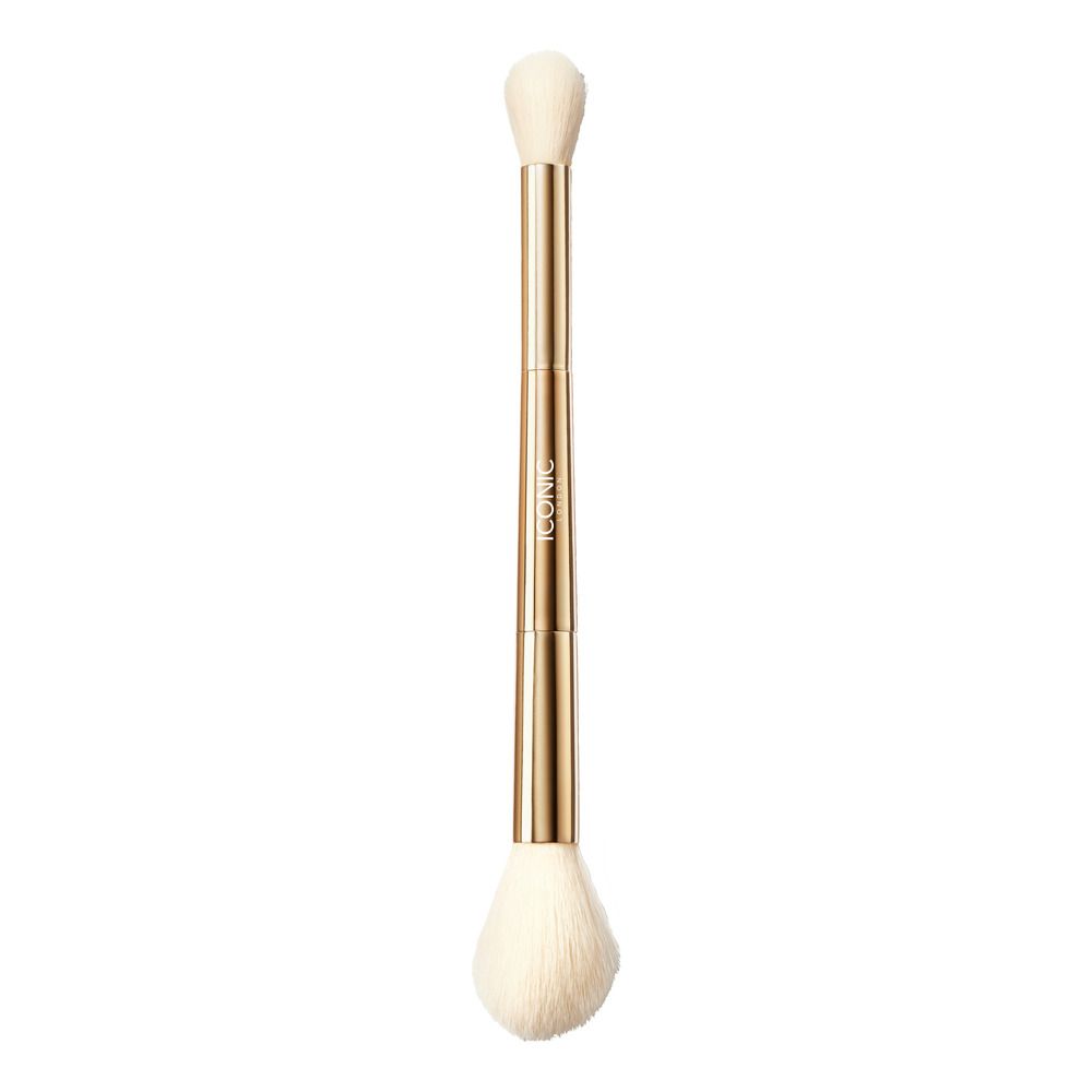 Køb ICONIC London Highlight & Blush Duo Brush hos Med24.dk