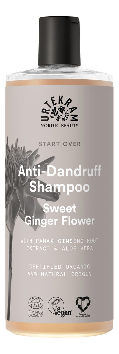 Køb Urtekram Sweet Ginger Flower Anti-Dandruff Shampoo - 250 ml.
