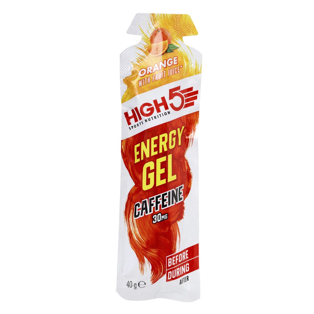 Køb High5 Energy Gel Caffeine Orange - 40 g. billigt hos Med24.dk