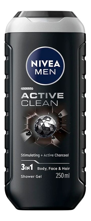 Køb Nivea Men Active Clean Shower Gel - 250 ml. hos Med24.dk