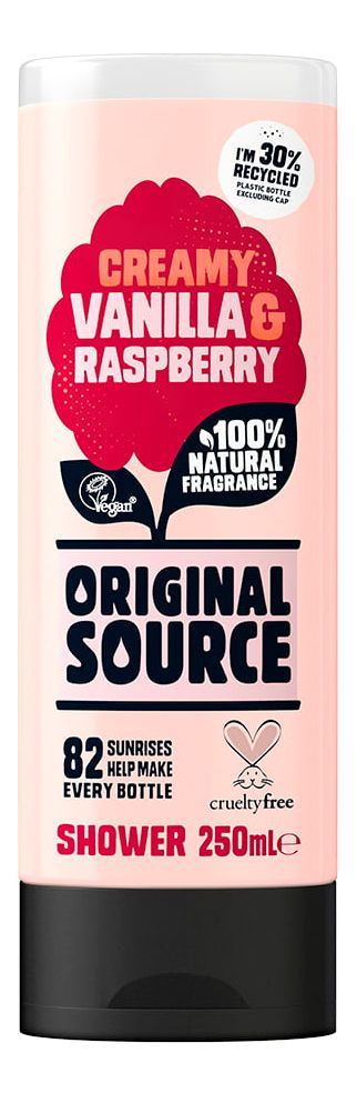 Køb Original Source Vanilla & Raspberry Shower Gel | Med24.dk