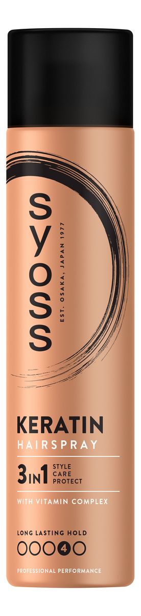 Køb Syoss Keratin Hairspray - 400 ml. hos Med24.dk