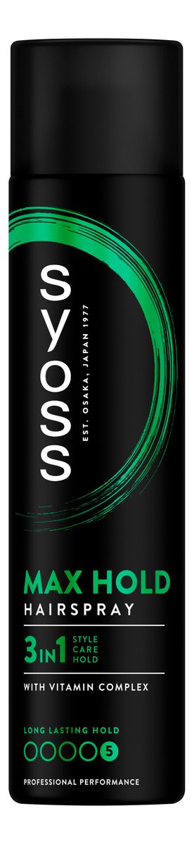 Køb Syoss Max Hold Hairspray - 400 ml. hos Med24.dk