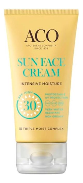 Køb ACO Sun Face Cream SPF30 - 50 ml. billigt hos Med24.dk