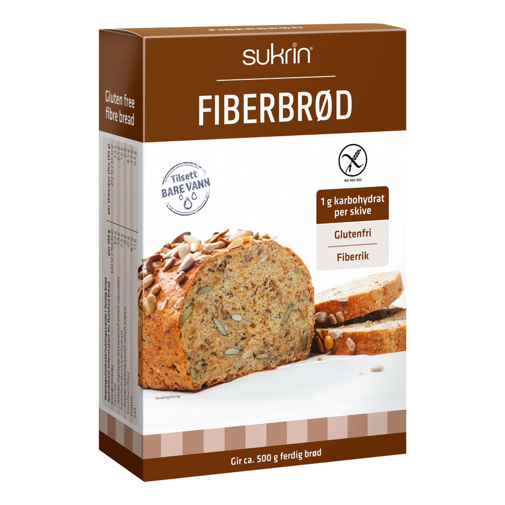 Køb Sukrin Fiber Bread Mix - 250 g. billigt hos Med24.dk