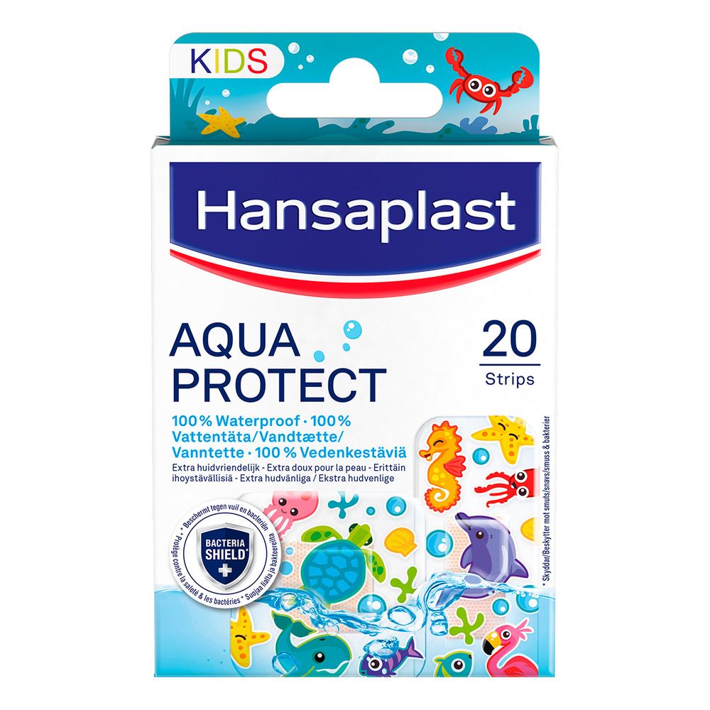 Køb Hansaplast Aqua Protect Kids plaster - 20 stk. hos Med24.dk