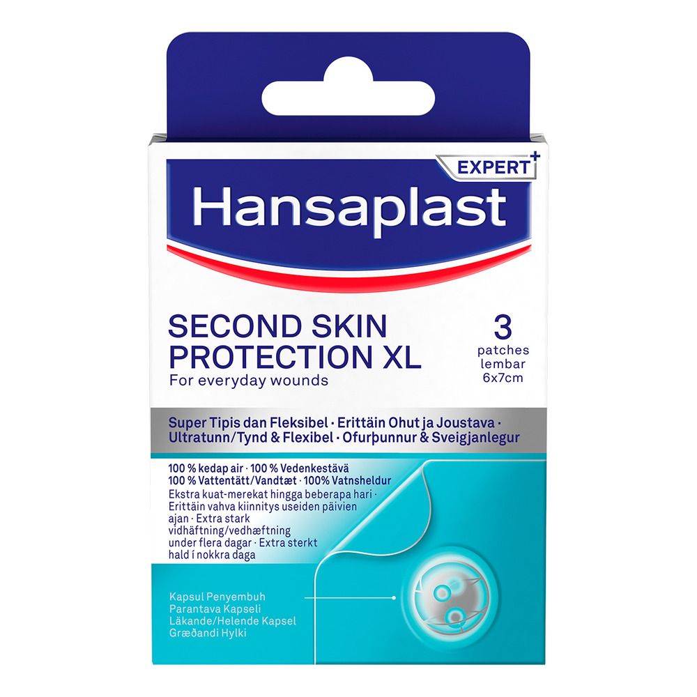 Køb Hansaplast Second Skin Protection XL - 3 stk. hos Med24.dk