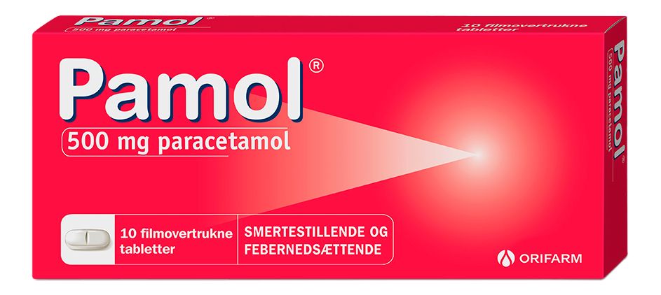 Pamol 500 mg | 10 tabletter | Køb hos Med24.dk