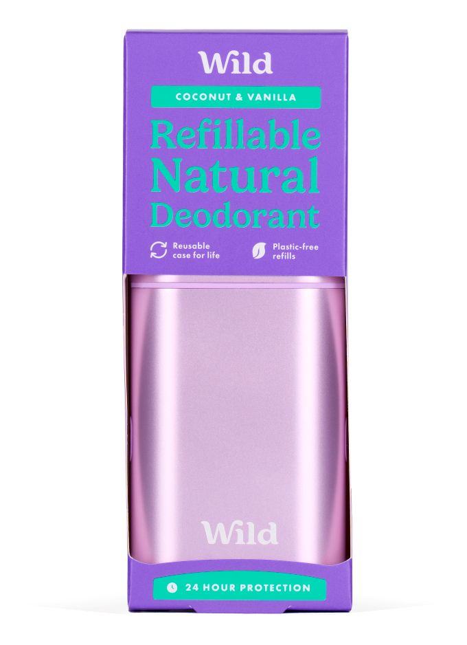 Køb Wild Refillable Natural Deodorant Coconut & Vanilla | Med24.dk