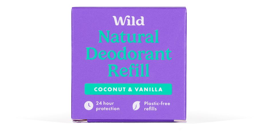 Køb Wild Natural Deodorant Refill Coconut & Vanilla - 40 g. | Med24.dk