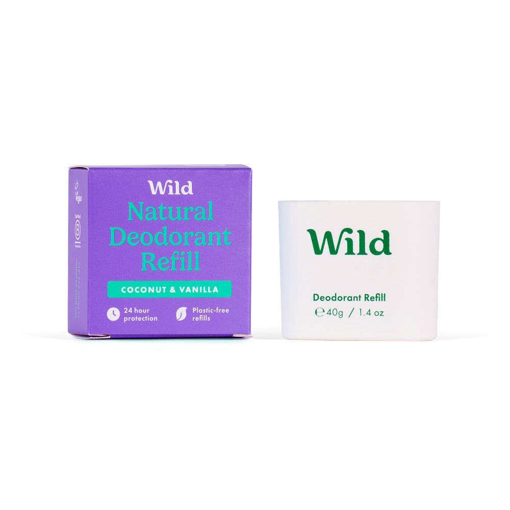 Køb Wild Natural Deodorant Refill Coconut & Vanilla - 40 g. | Med24.dk