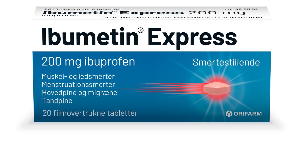 Køb Ibumetin® Express - 20 tabl. billigt hos Med24.dk