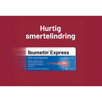 Køb Ibumetin® Express - 20 tabl. billigt hos Med24.dk