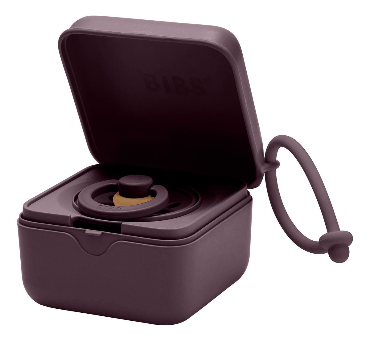 Køb BIBS Pacifier Box Plum - 1 stk. hos Med24.dk