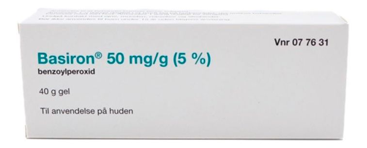 Køb Basiron 2care4 50 mg/g 5% gel - 40 g. billigt hos Med24.dk
