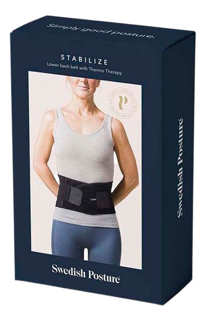 Swedish Posture Lændebælte Stabiliserende Sort - Flere størrelser