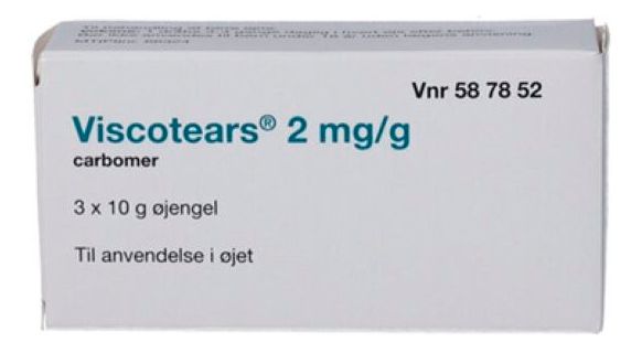 Køb Viscotears 2care4 2 mg/g øjengel - 3x10 g. hos Med24.dk