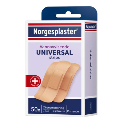 Køb Norgesplaster Universal Strips - 50 stk. billigt hos Med24.dk