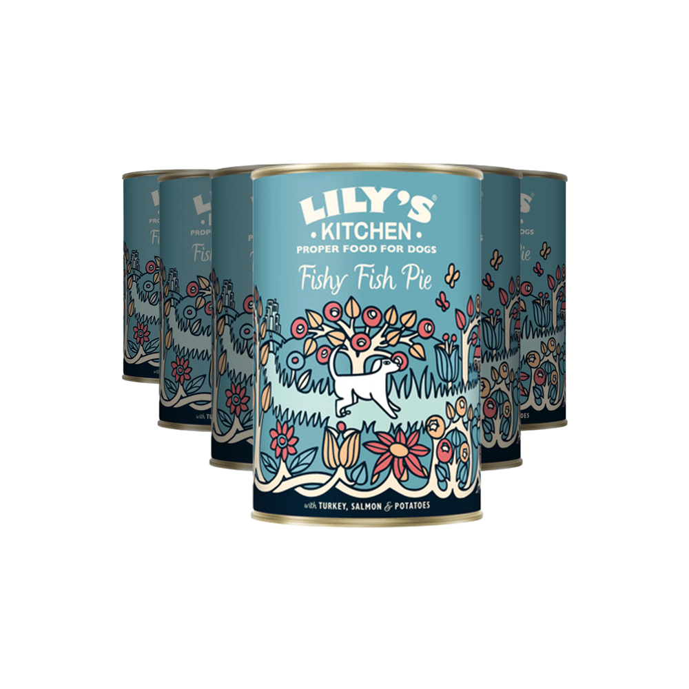 Køb Lily´s Kitchen Vådfoder - Fishy Fish Pie - 6x400 g. | Med24.dk