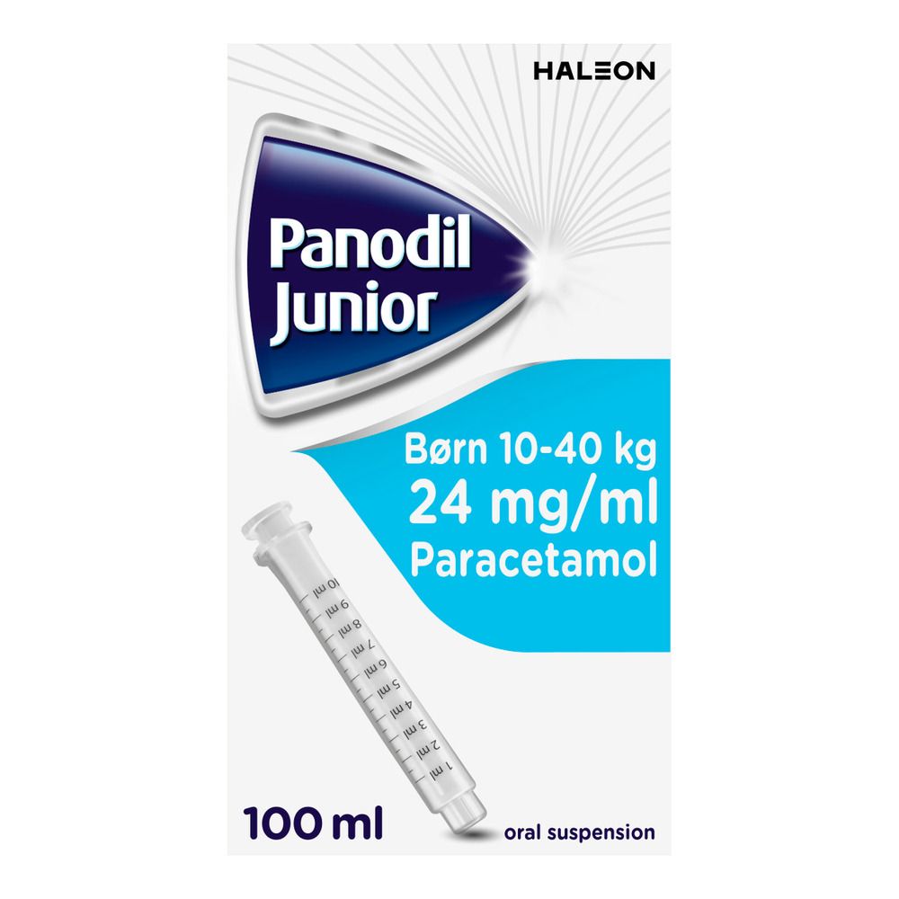 Panodil Junior oral opl. 24 mg/ml - 100 ml. - Med24.dk