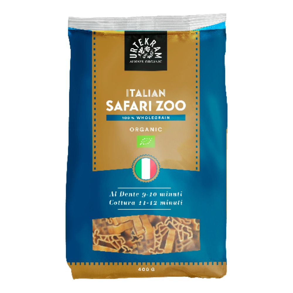 Køb Urtekram Pasta Safari Zoo Ø - 400 g. | Med24.dk