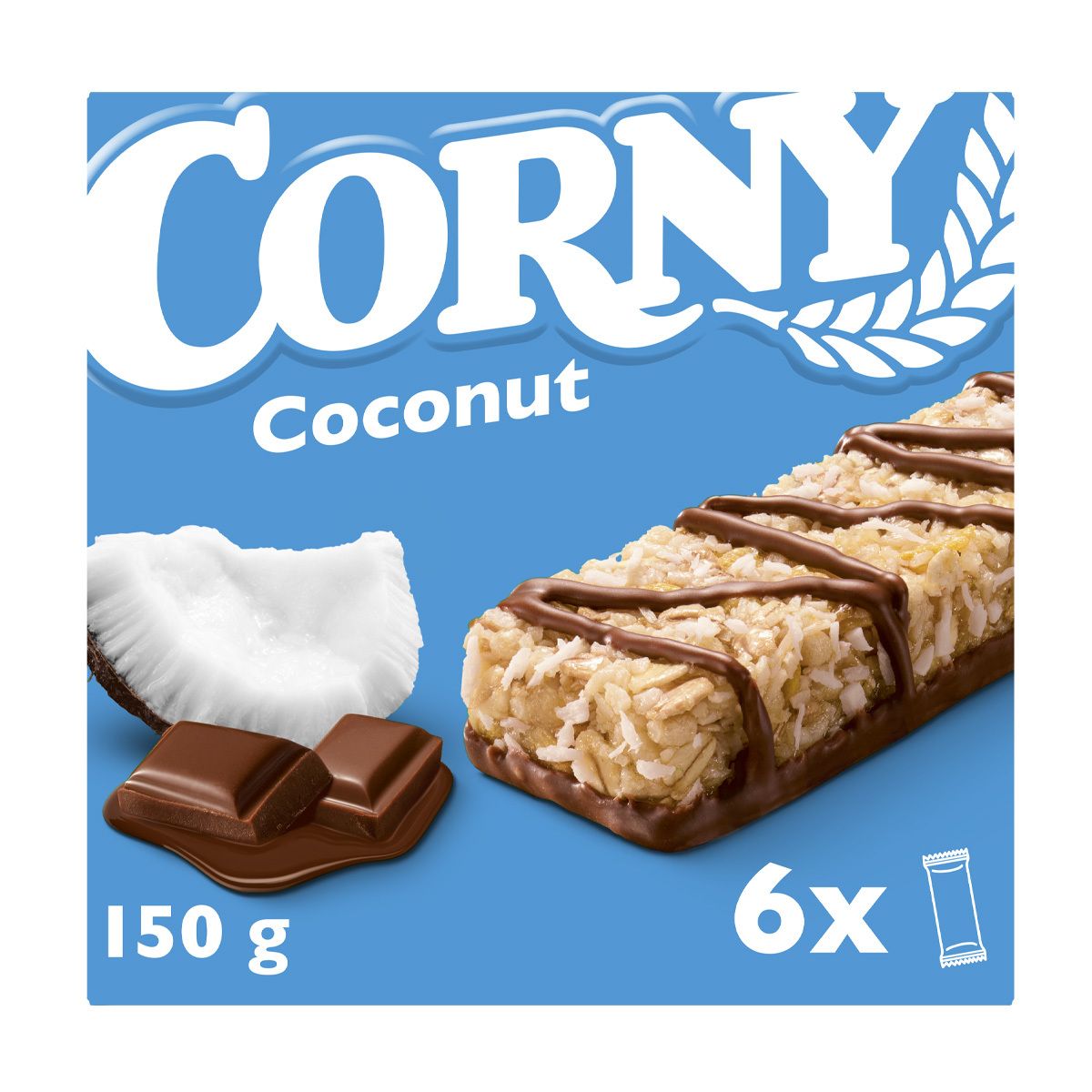 Køb Corny Coconut - 6 x 25 g billigt hos Med24.dk