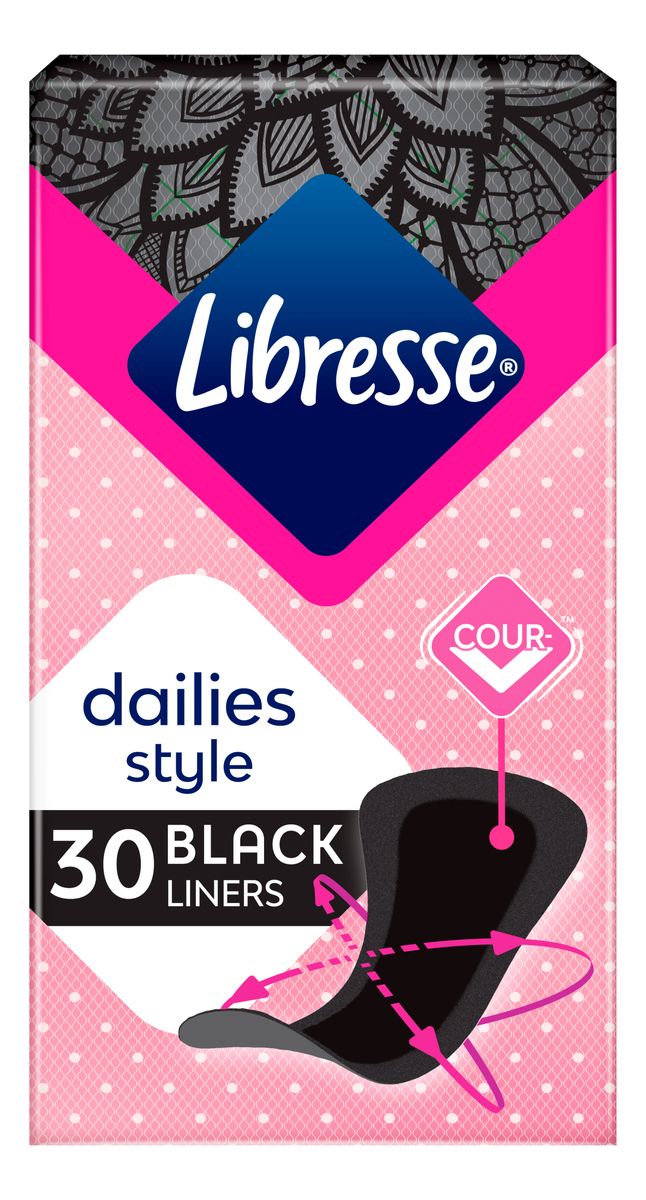 Køb Libresse Regular Black - 30 stk. hos Med24.dk