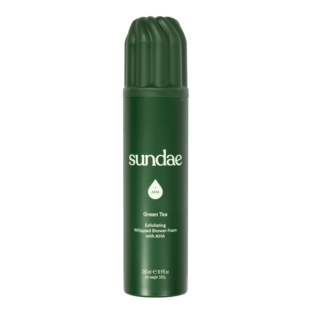 Køb Sundae Exfoliating Whipped Shower Foam Green Tea | Med24.dk