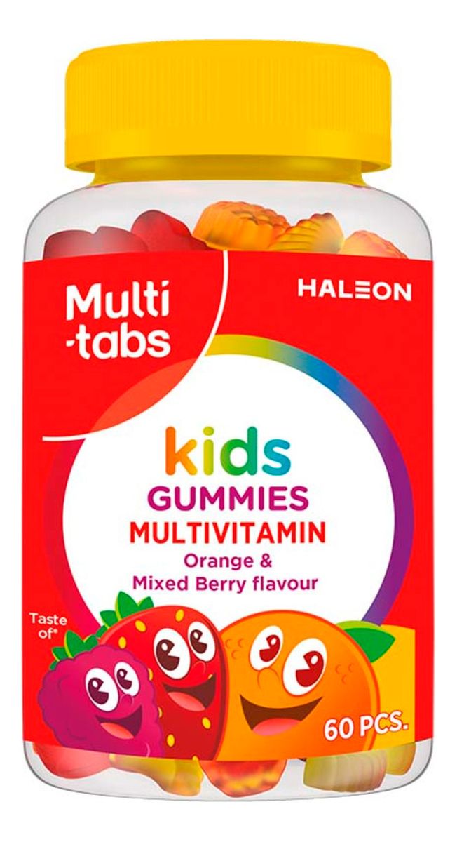 Køb Multi-Tabs Kids Gummies Appelsin & Bærsmag - 60 stk. hos Med24.dk