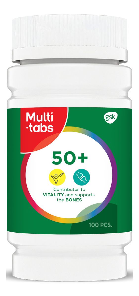 Køb Multi-Tabs 50+ - 100 tabl. billigt hos Med24.dk