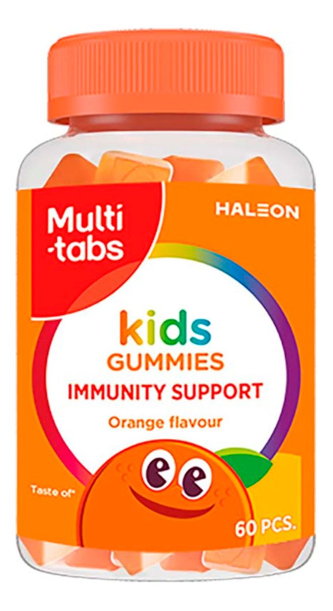 Køb Multi-Tabs Kids Gummies Appelsin - 60 stk. billigt hos Med24.dk