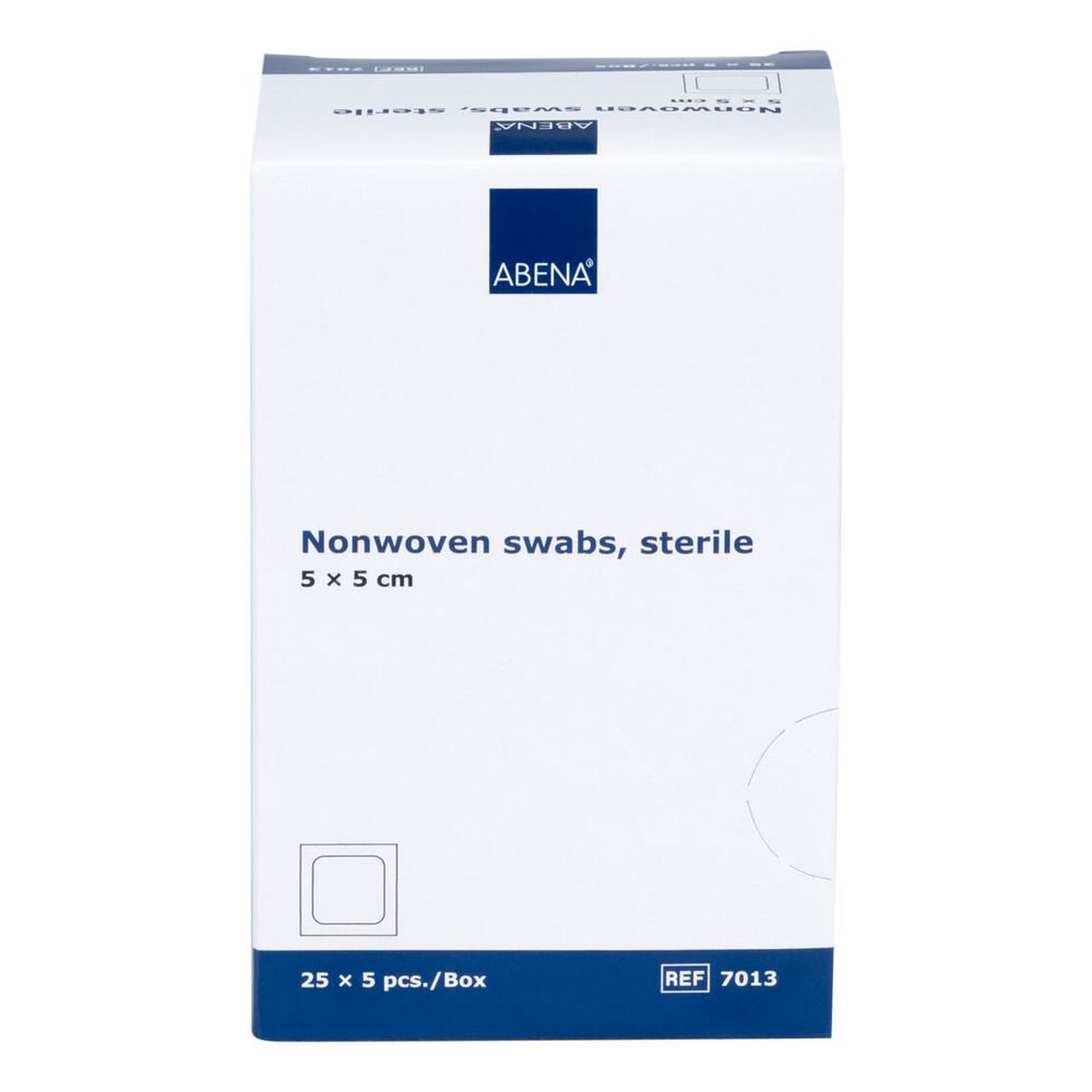 Køb Abena Nonwoven kompres, steril, 5 x 5 cm. - 25 x 5 stk.